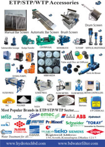 ETP and STP Plant Machineries Accessories price in Bangladesh